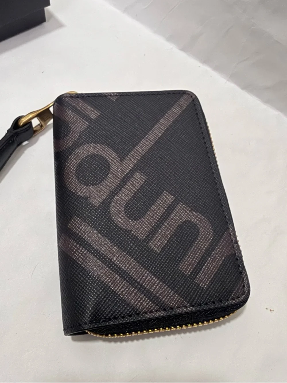 Dunhill | Bags | Nwt Dunhill Logo Leather Zipper Card Wallet | Poshmark
